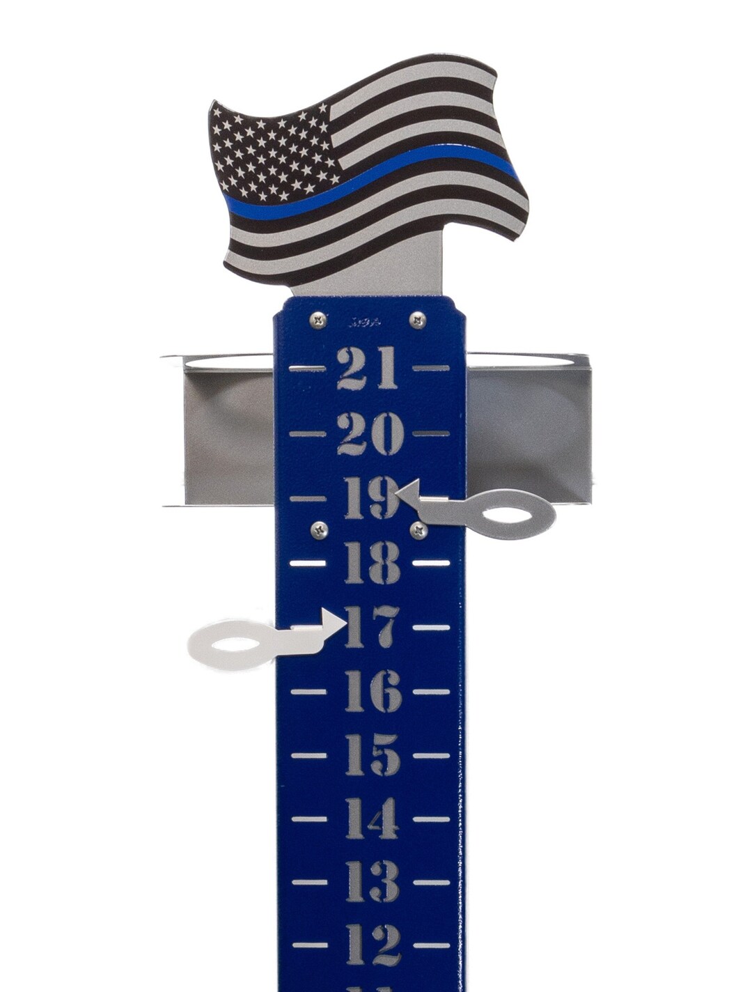 Back the Blue Steel Metal Lawn Scoreboard Cup Holder Yard Score Keeper ...
