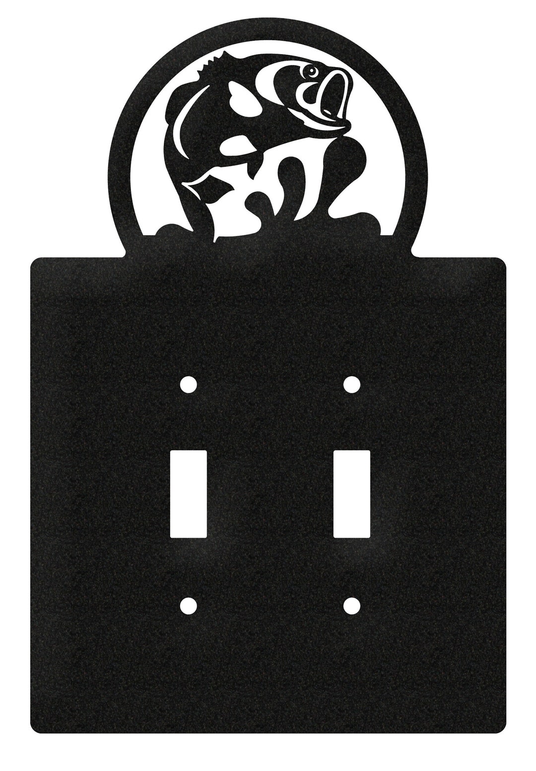 Large Mouth Bass Fish Light Switch Double Plate Cover - Etsy