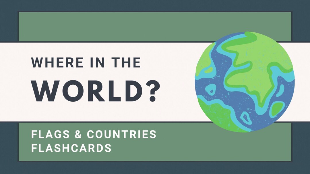 Countries and Capitals Flashcards | Geography Learning Printable ...