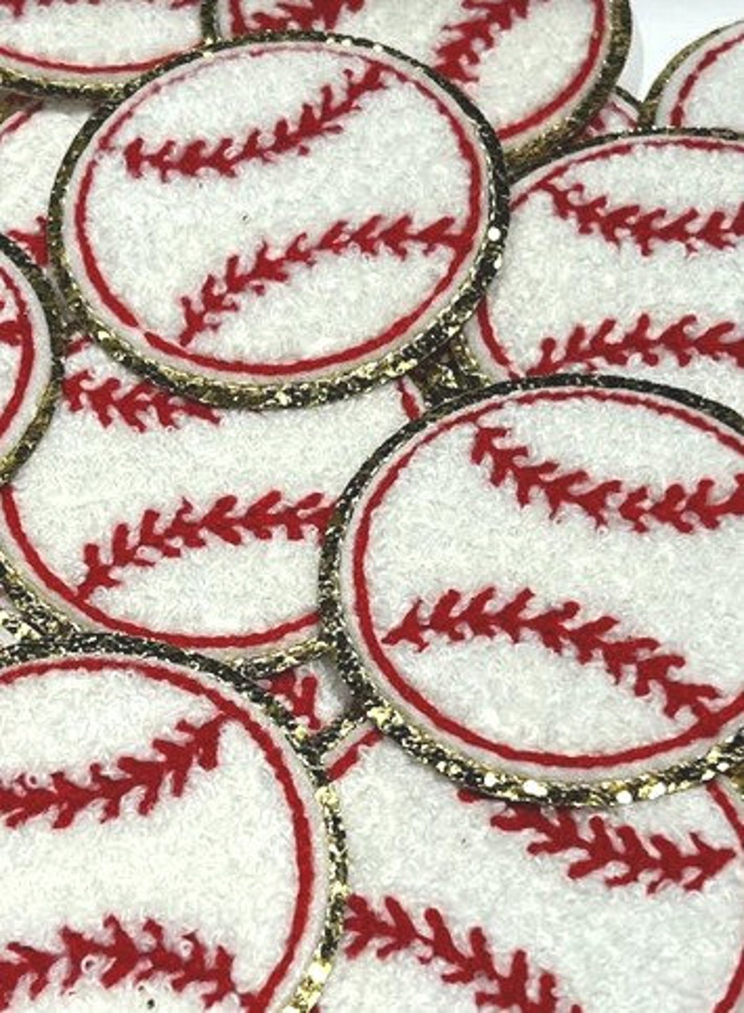 Chenille Baseball Patch Iron on and 3M Backing - Etsy
