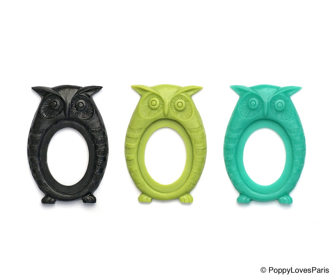 CLEARANCE of 12 Retro Owl Frames for 30mm X 40mm Cameo ORIGINAL DESIGN ...