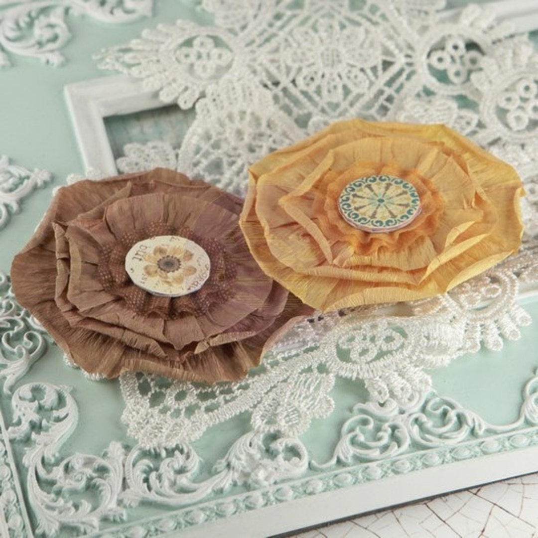 Set of 2 Prima Flowers via Flaminia Flower Collection - Etsy