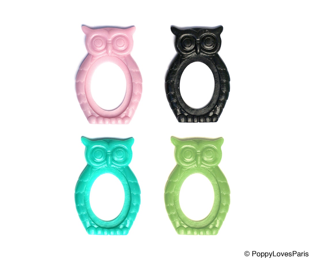 CLEARANCE of 12 Retro Owl Frames for 30mm X 40mm Cameo ORIGINAL DESIGN ...