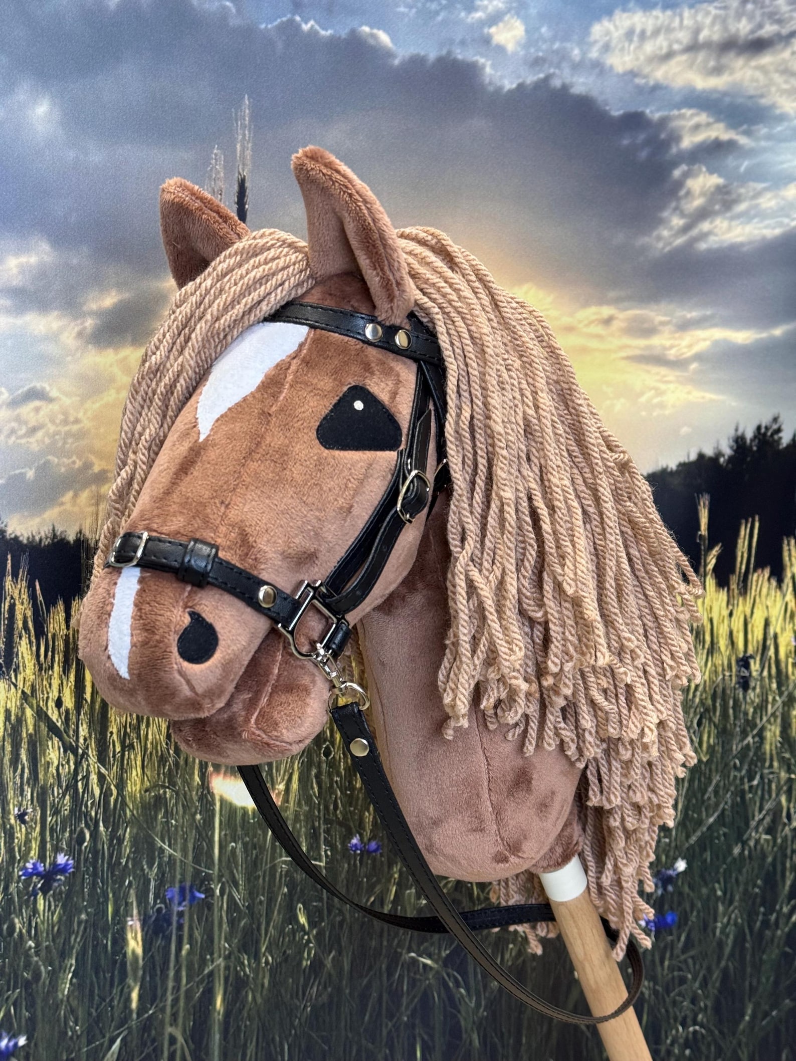 Hobby horse alezan avec une longue crinière. A4 ou A3 - Etsy France