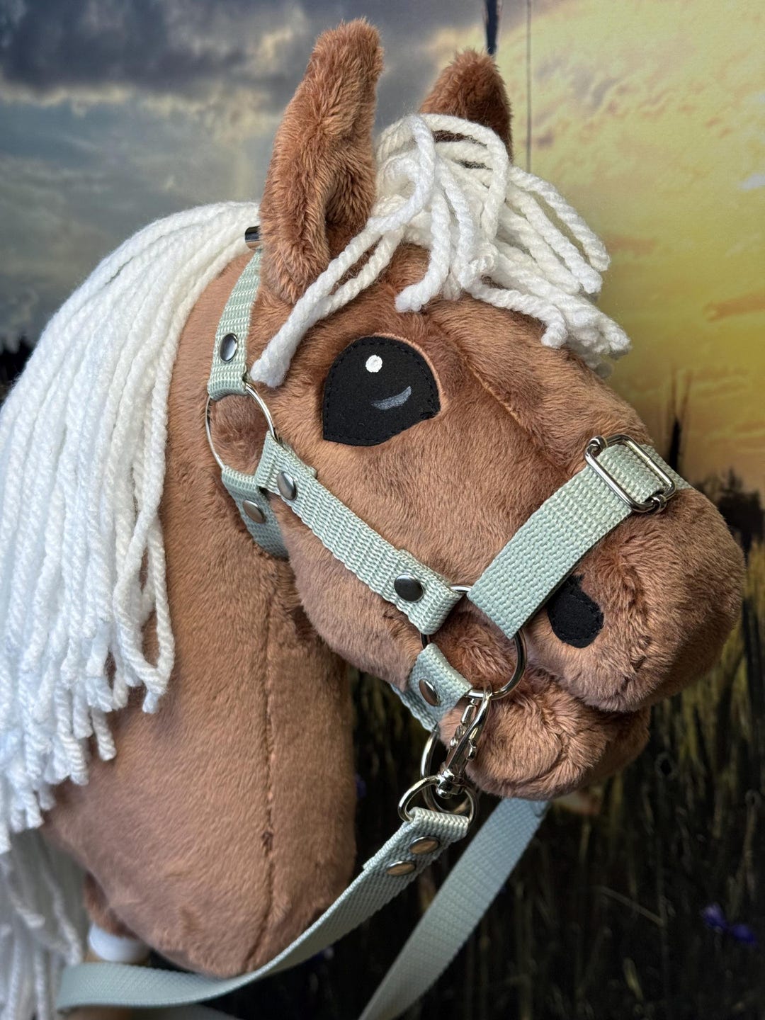 Baby Hobby Horse Haflinger With White Mane. A5 Super Mini Size. - Etsy UK