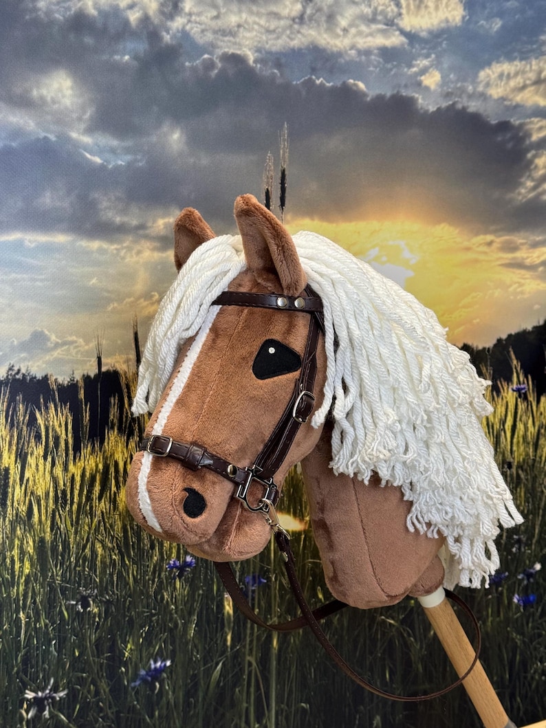Haflinger Hobby Horse: Detachable Stick, Minky Fur Size A4 or A3 - Etsy