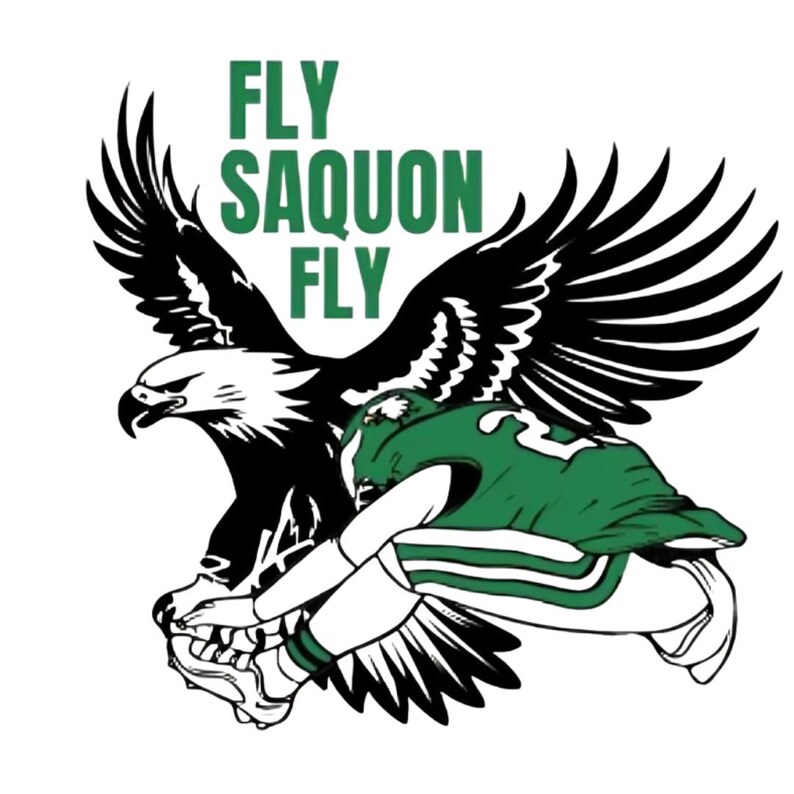 Saquon Barkley Eagles Retro SVG PNG: Philly Football (digital Download ...