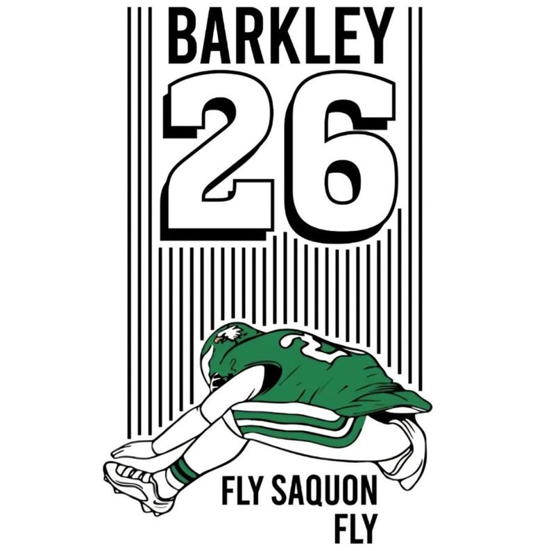 Saquon Barkley Eagles Retro SVG PNG: Philly Football (digital Download ...