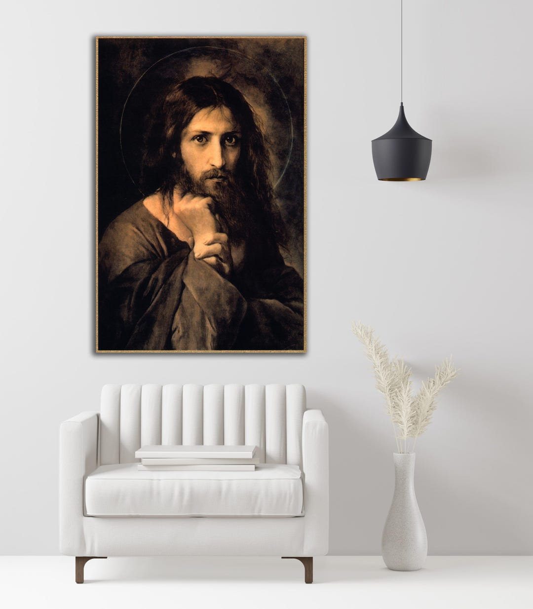 Sacred Reflection Jesus Christ Art Religious Wall Art Christian Home ...