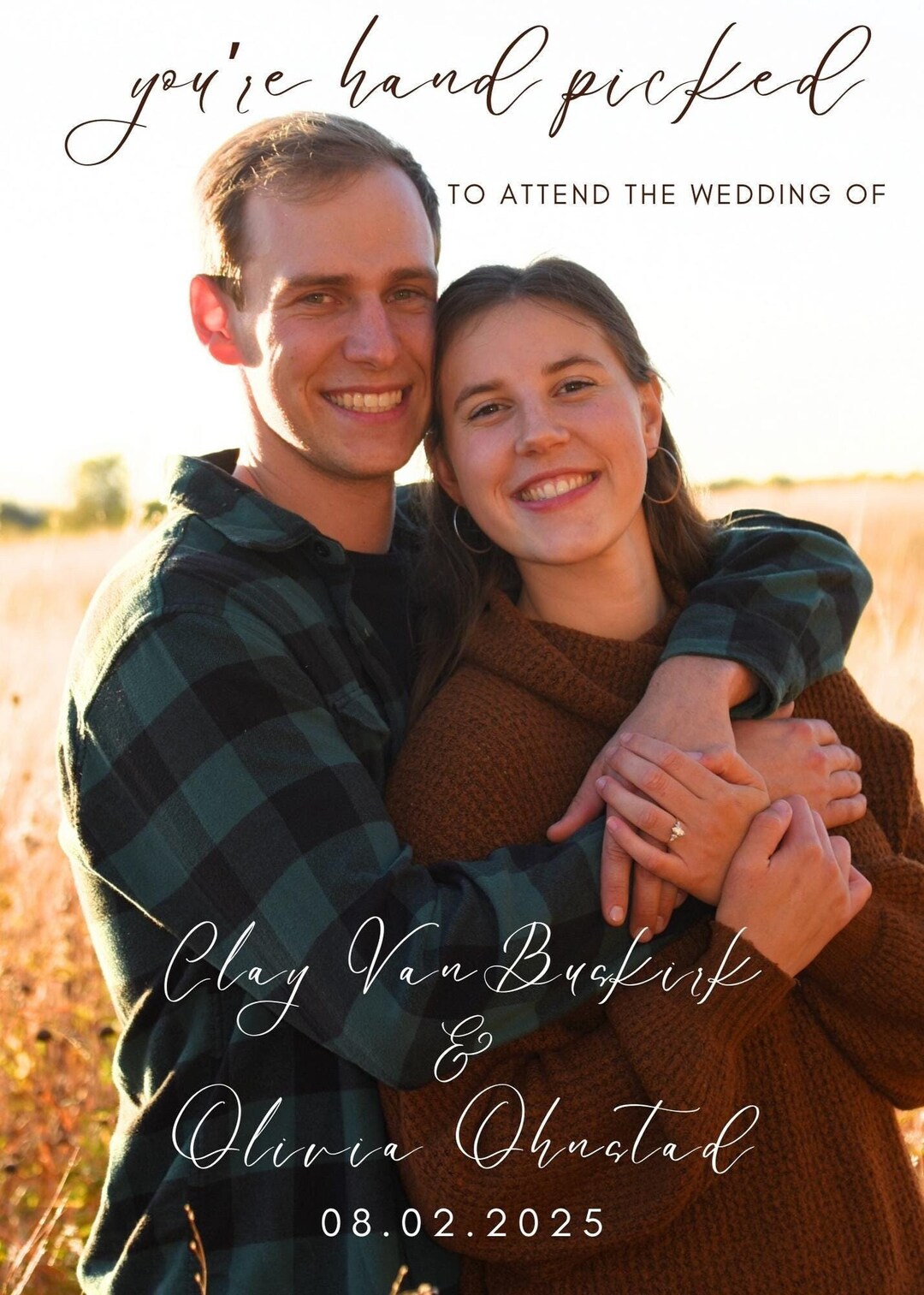 You're Hand Picked Wedding Invitation - Etsy