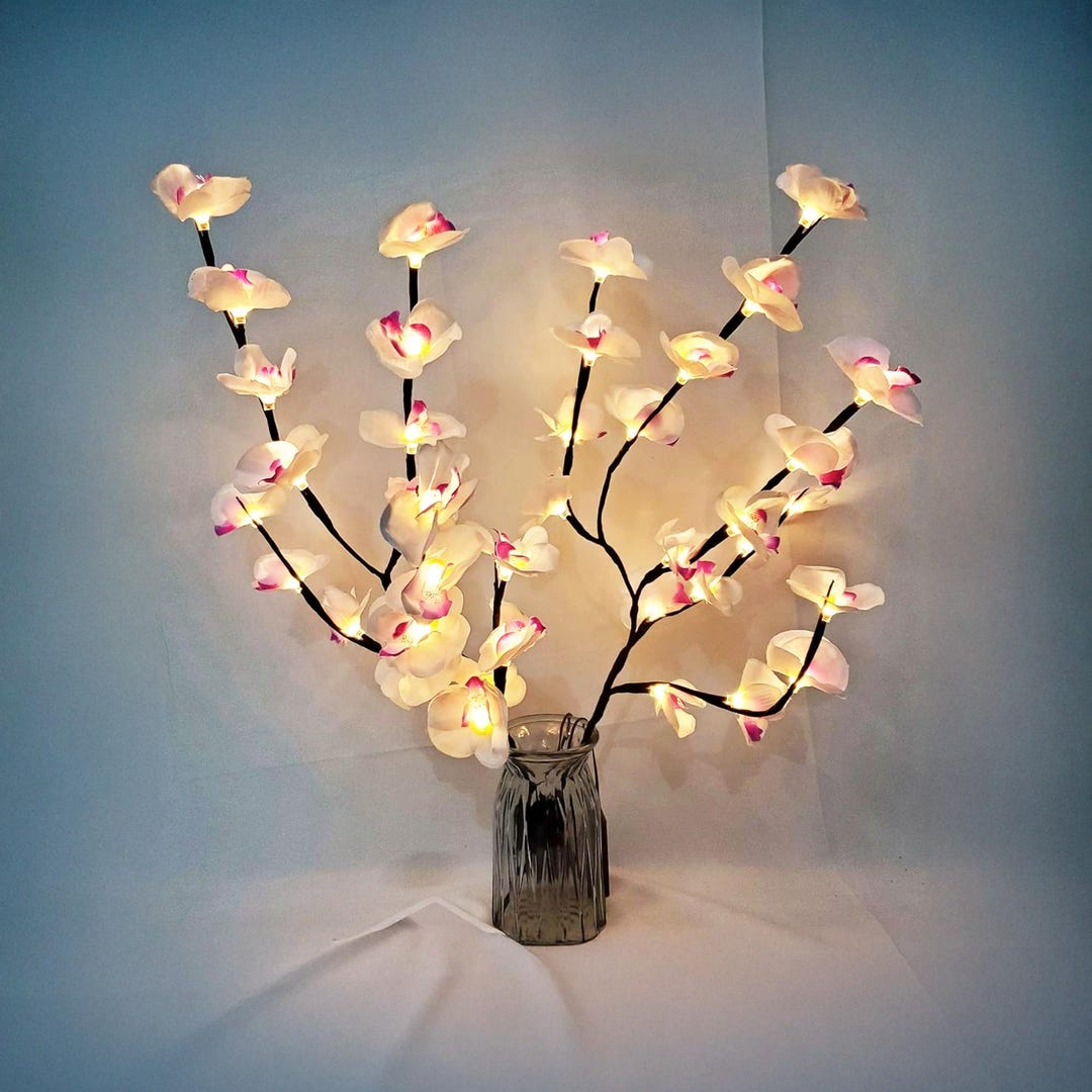 LED Cherry Blossom Flower Tree Artificial Lighted Floral Branches for ...