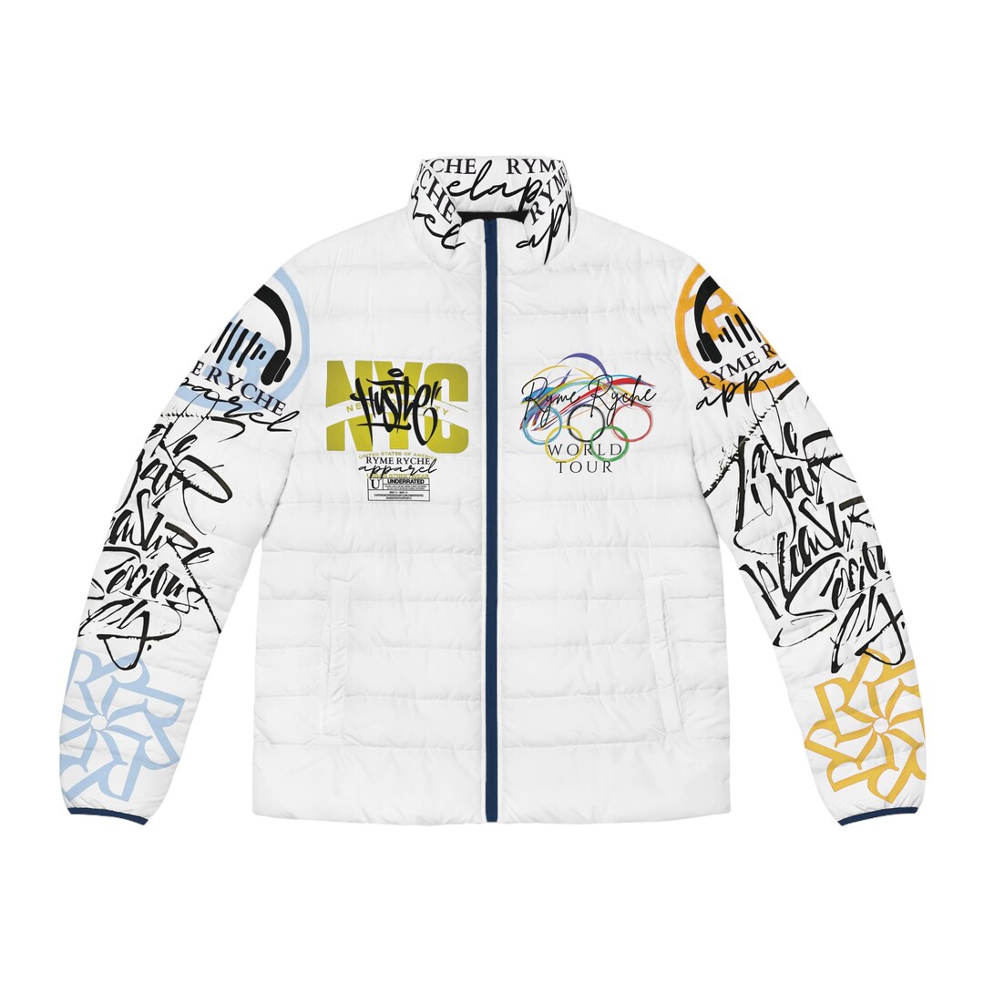Ryme Ryche Olympic World Tour Men's Puffer Jacket, Winter Outerwear ...