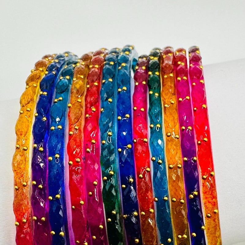 Glass Bangles - Etsy