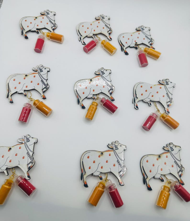 30 Pichwai Cow Haldi Kumkum Favors: Indian Pooja Return Gifts - Etsy