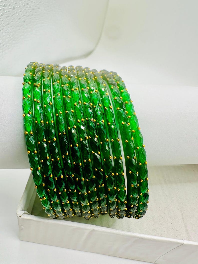 Glass Rain Drop Bangles ,indian Baby Shower Bangles - Etsy