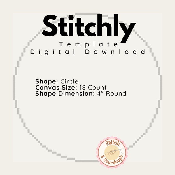 Needlepoint Round Pattern - Etsy