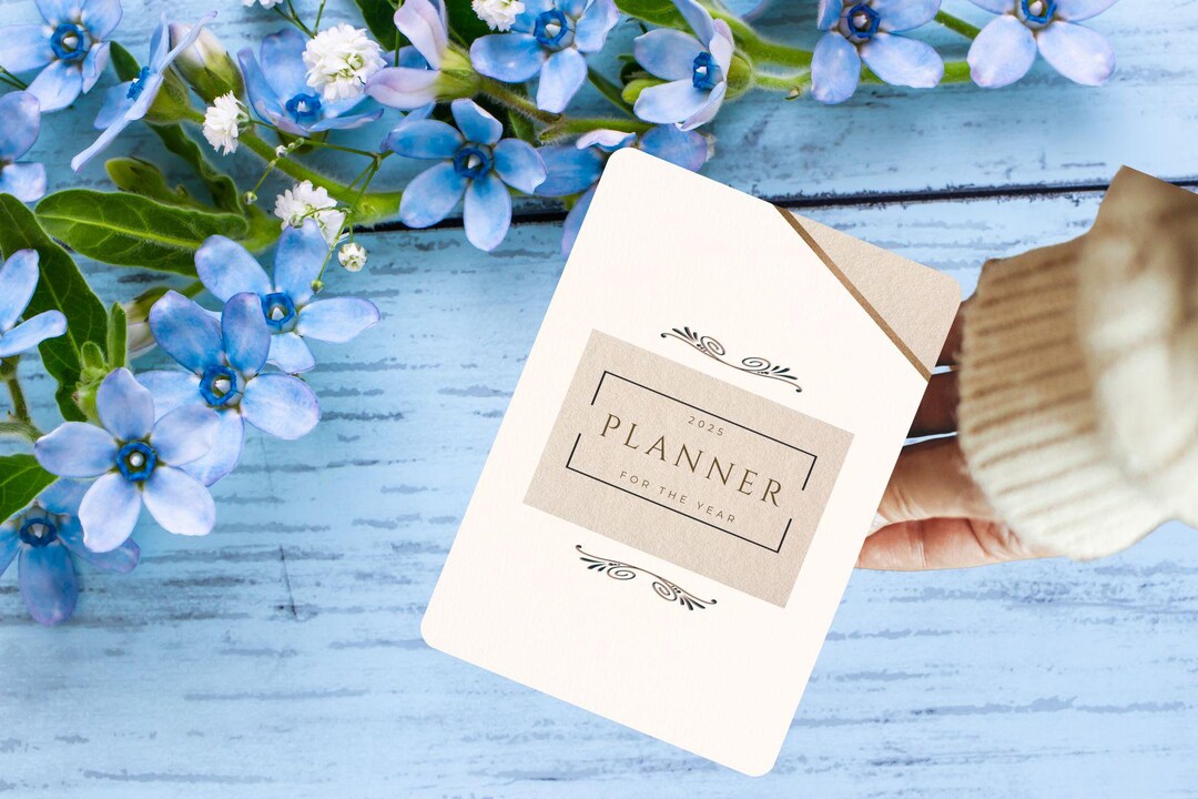 My Personal Planner for the Year/simple Light Brown/editable ...