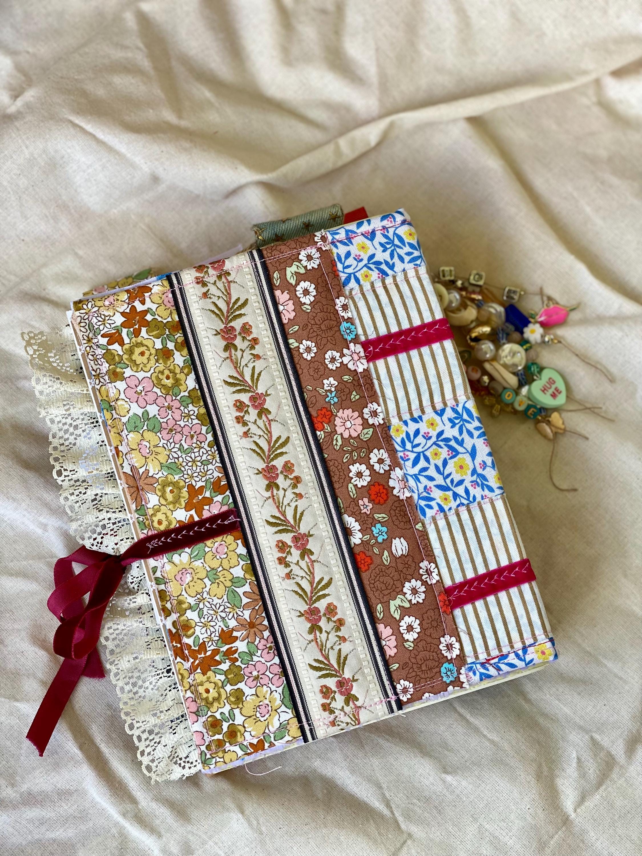 Handmade Junk Journal – Vintage Ruffle & Starfish Charm, Fabric ...