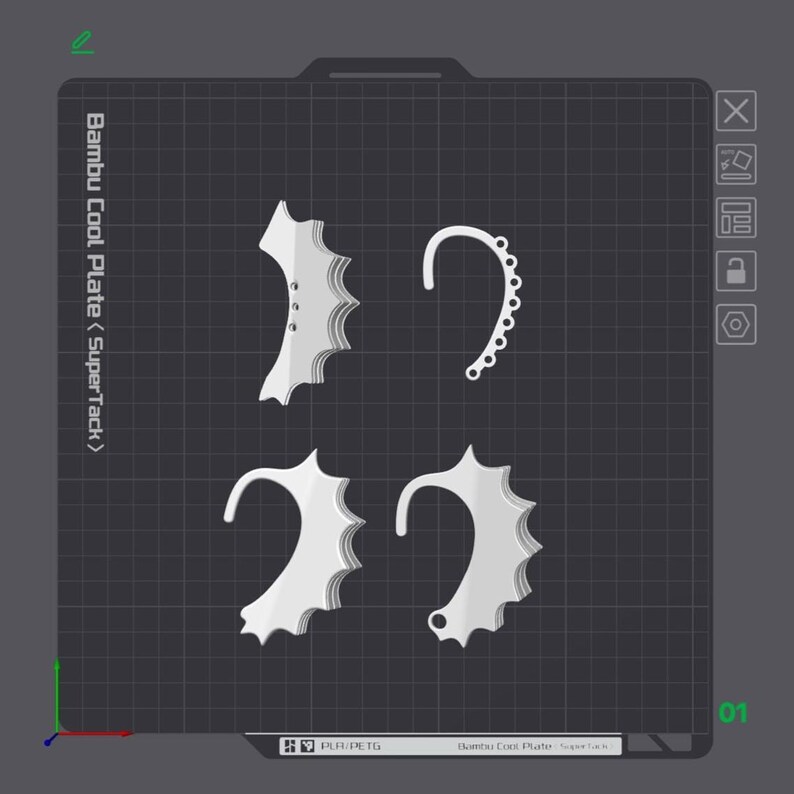 Siren Ear Wrap STL 3D Model Printing File (digital Download Only) - Etsy