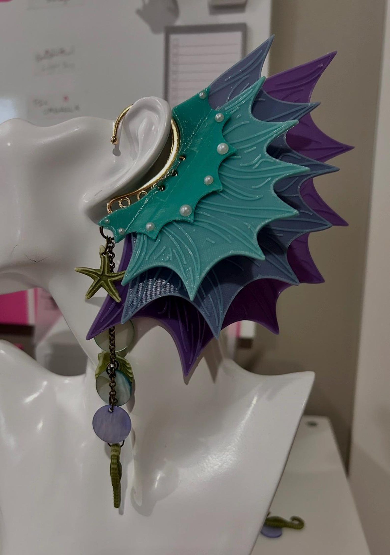 Siren Ear Wrap STL 3D Model Printing File (digital Download Only) - Etsy