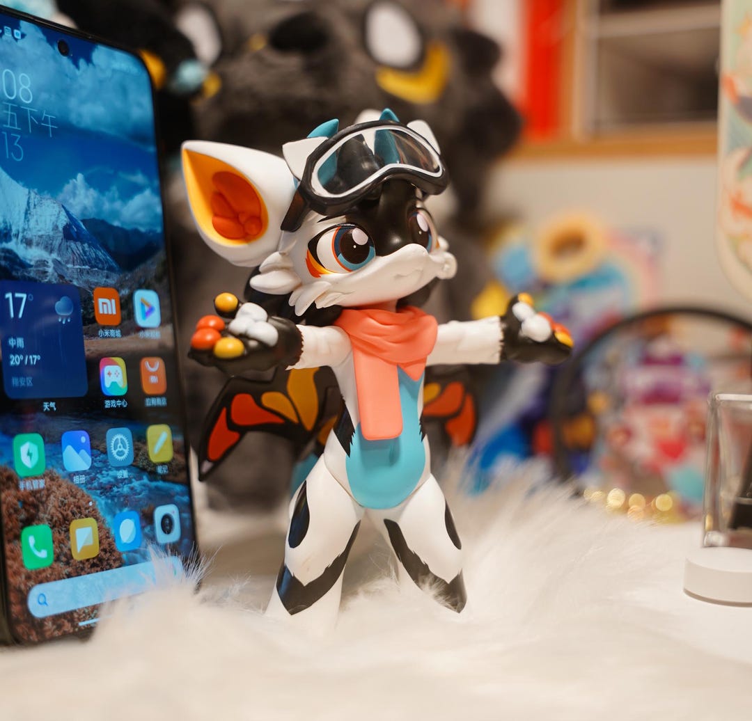 Fructose Figurine, Cute Furry Art Figure, Kemono Dragon Art Figure ...