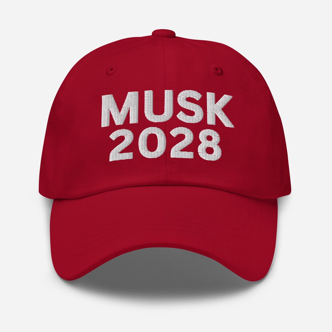Musk 2028 Hat – Embroidered Red MAGA Cap - Etsy