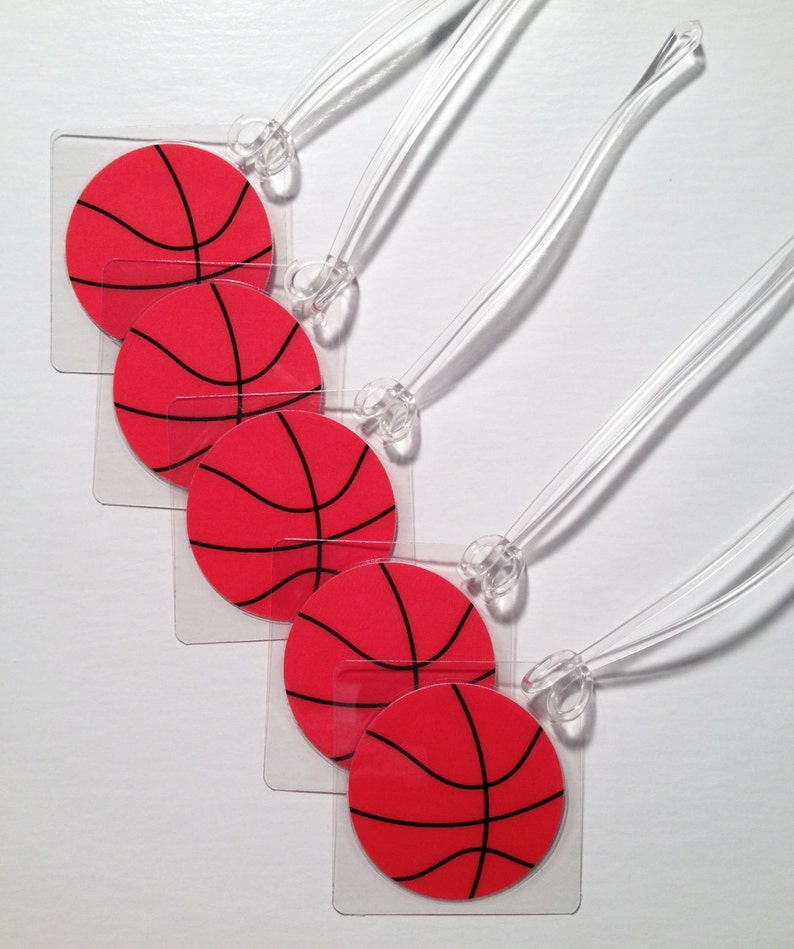 Basketball Bag Tags Set Basketball Team Bag Tags Basketball | Etsy