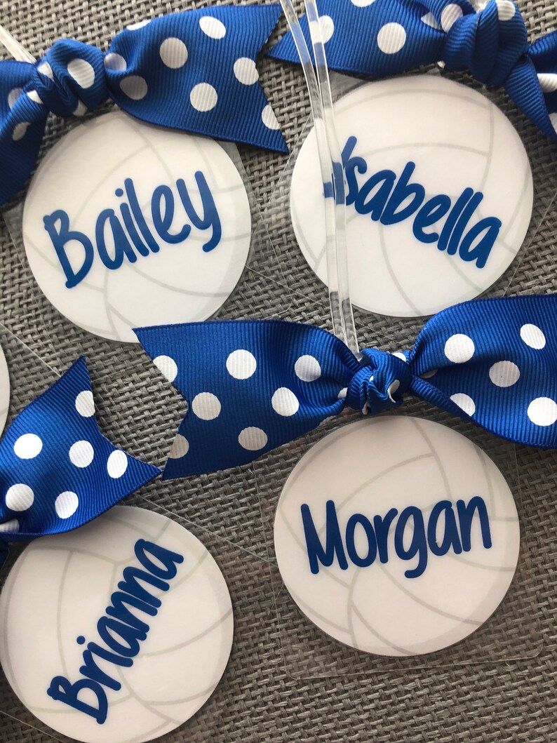 Volleyball Gifts Volleyball Bag Tags Volleyball Coaches - Etsy