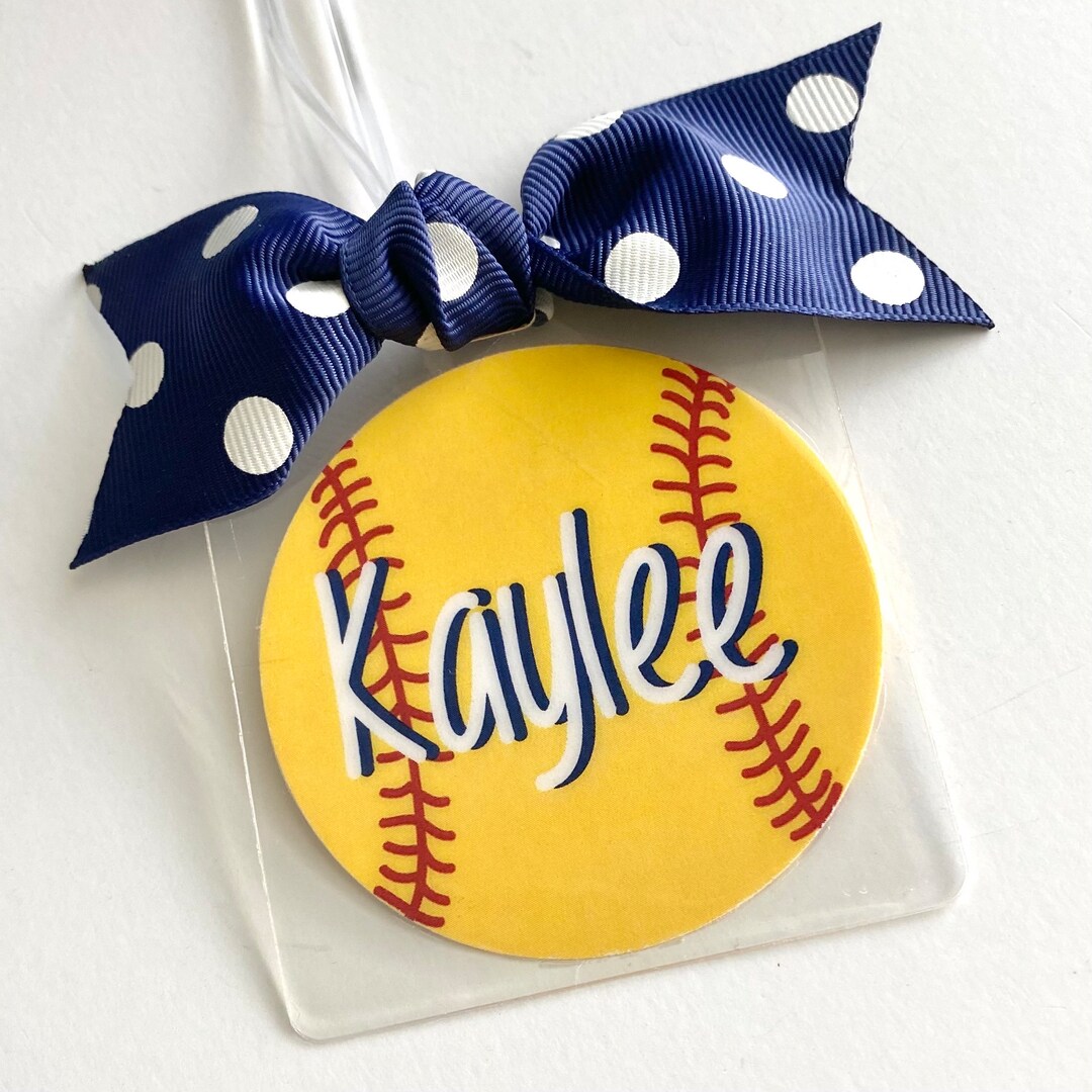 Personalized Softball Gifts, Softball Bag Tags, Softball Coaches Gifts ...