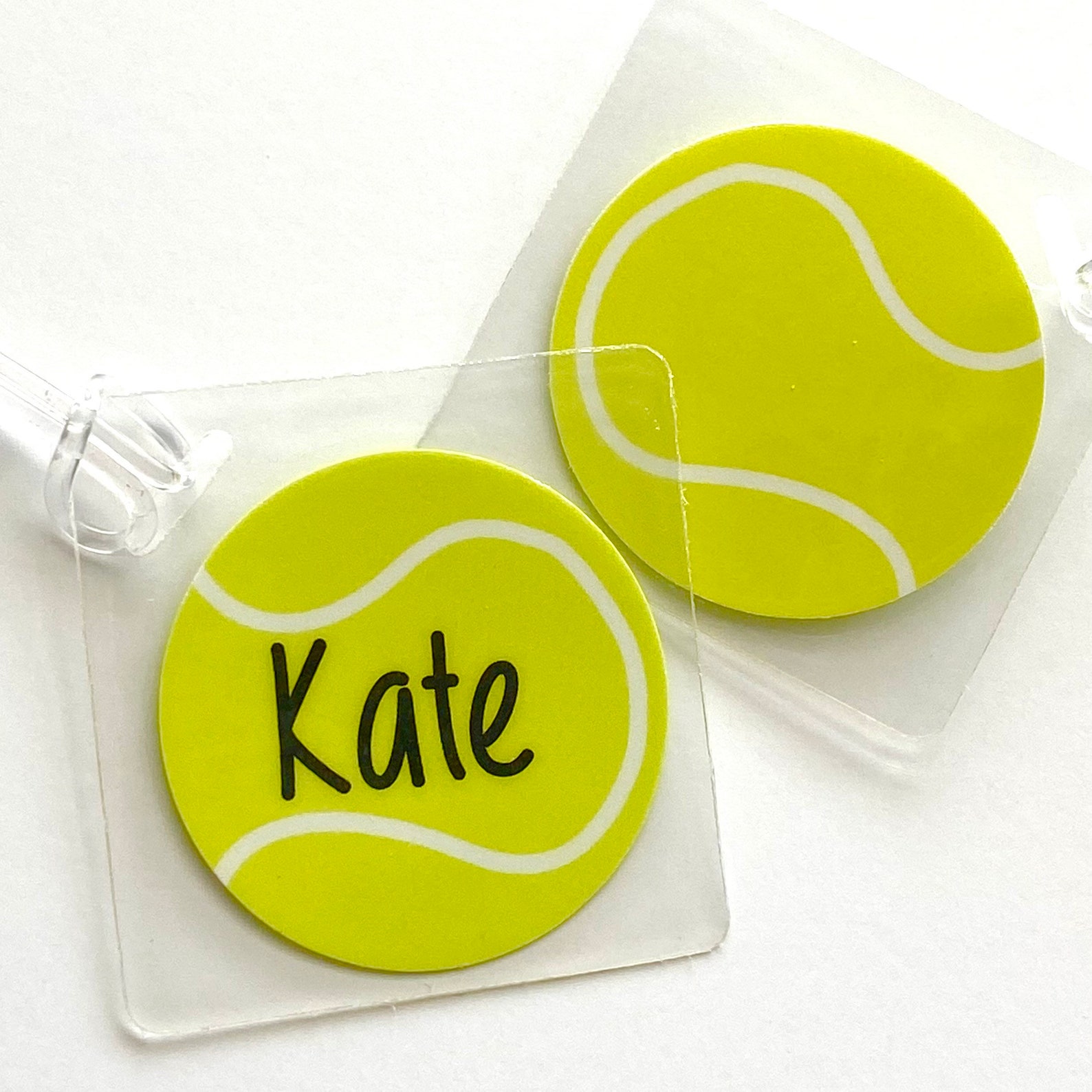 Tennis Bag Tag Tennis Party Favor Tennis Gift Tag Tennis - Etsy
