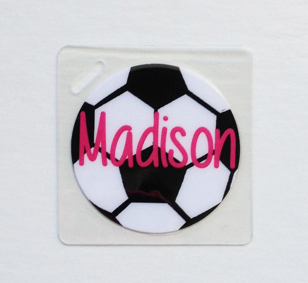 Personalized Soccer Ball Bag Tag: Team Party Favor Gift - Etsy