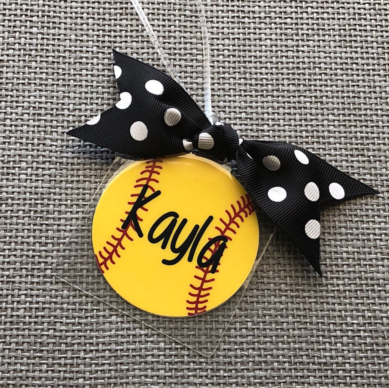 Girls Softball Gifts Softball Bag Tag | Etsy