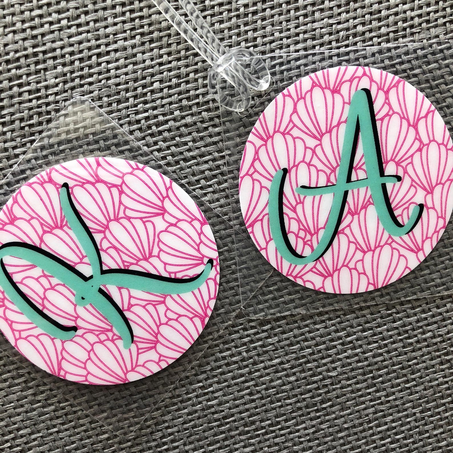 Personalized Bag Tag | Custom Backpack, Beach, Luggage Tag - Etsy
