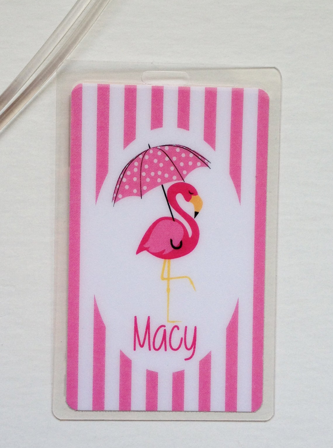 Flamingo Bag Tag Personalized Bag Tag Luggage Tag - Etsy