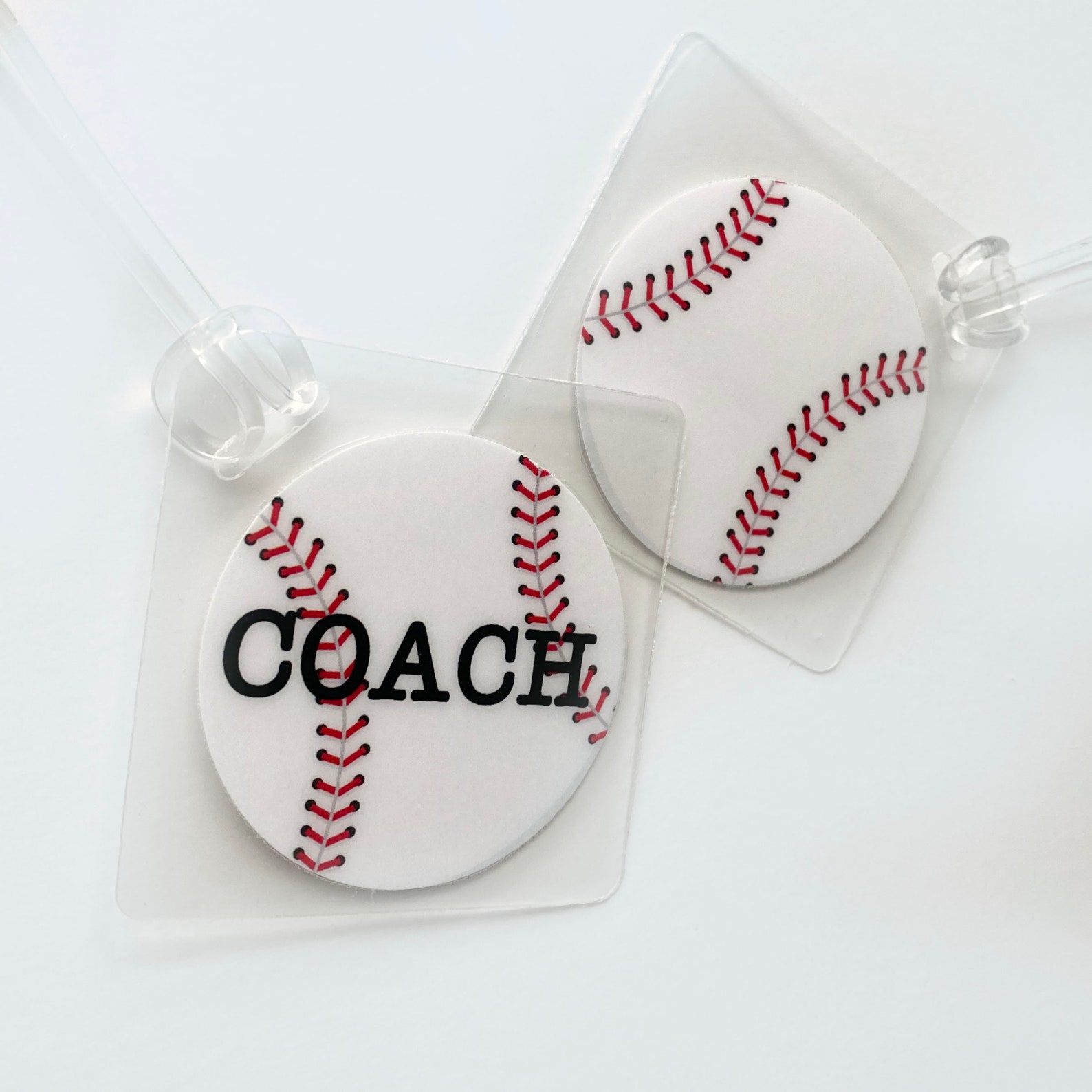 Baseball Name Tag, Baseball Bag Tag, Baseball Party Favor, Baseball ...