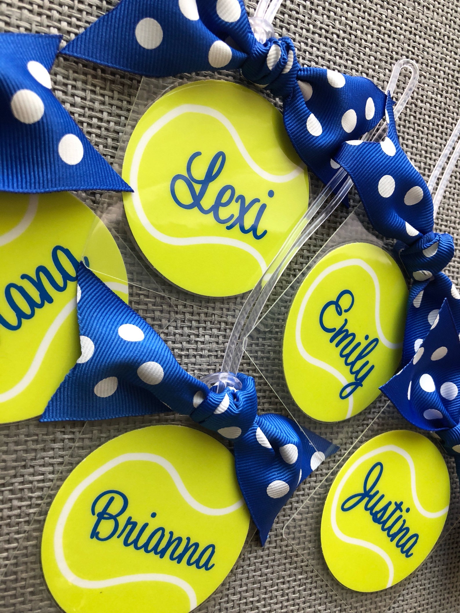 Tennis Bag Tag Tennis Gift Tennis Team Bag Tags - Etsy