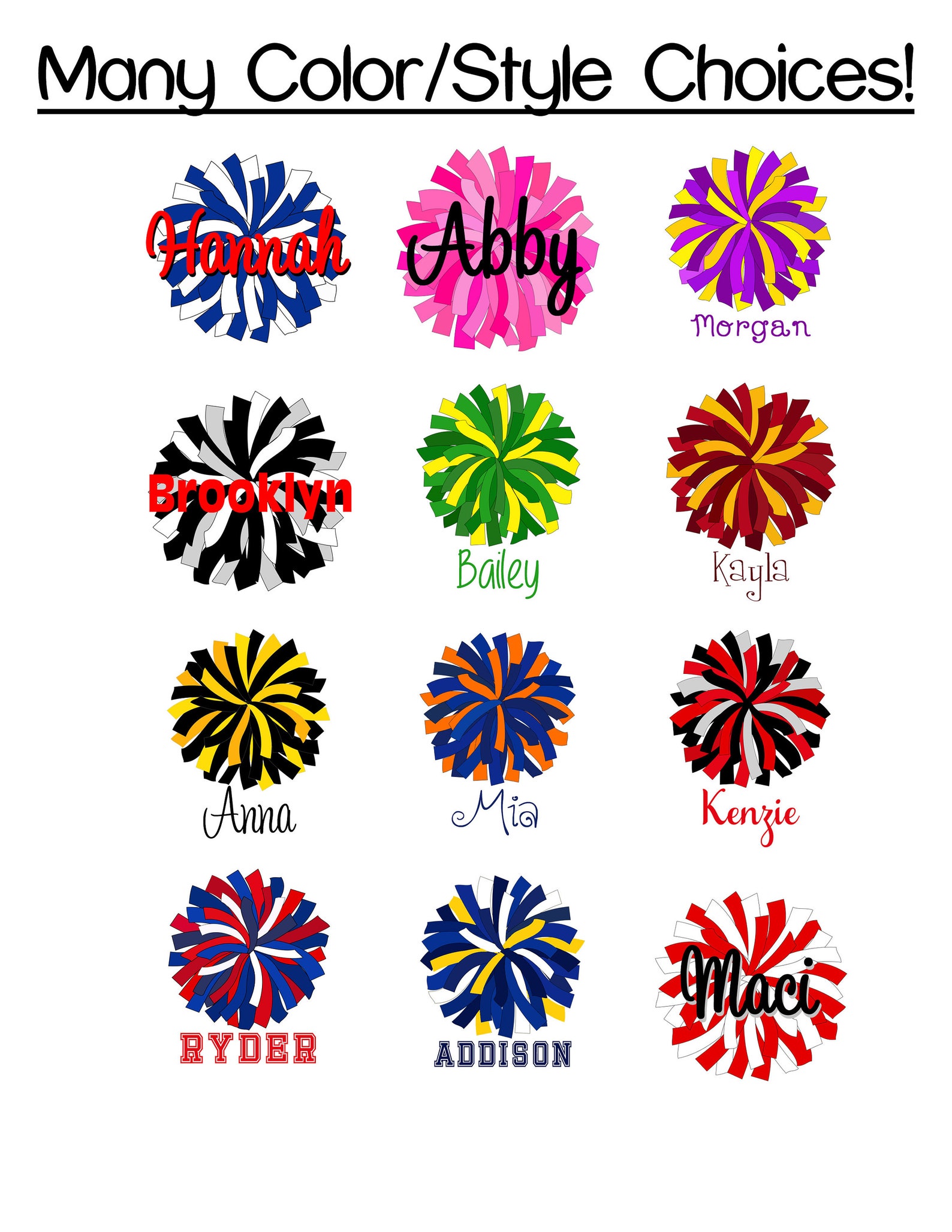 Pom Pom Team Tag Cheer Team Gifts Cheerleading Bag Tags - Etsy