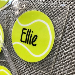 Tennis Bag Tag Tennis Team Tags Bulk Order of 8 - Etsy
