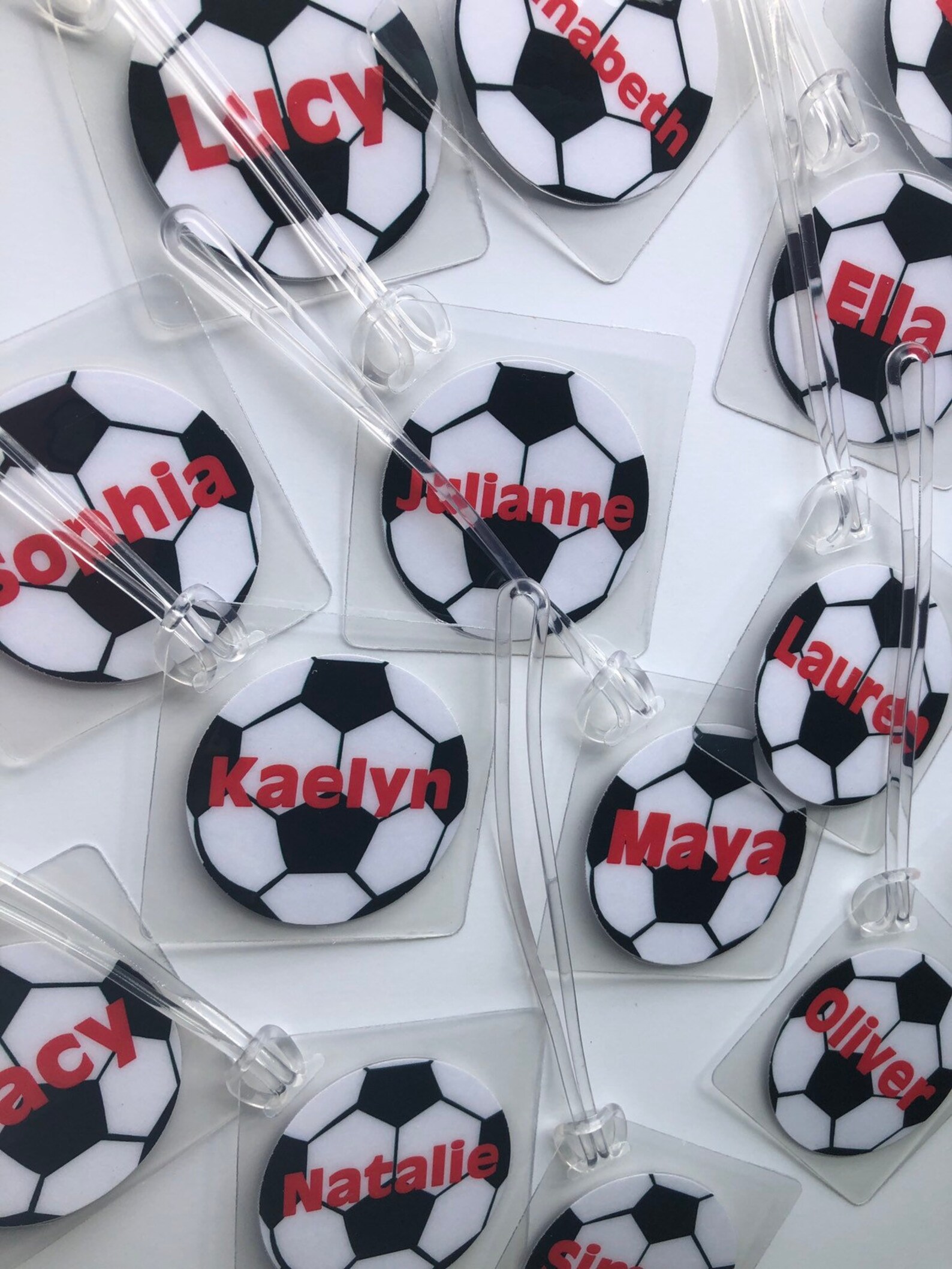 Soccer Bag Tag Soccer Team Party Soccer Gift Soccer Coach Soccer Party ...