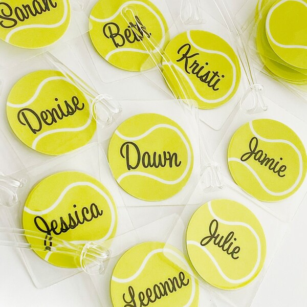 Tennis Bag Tag - Etsy