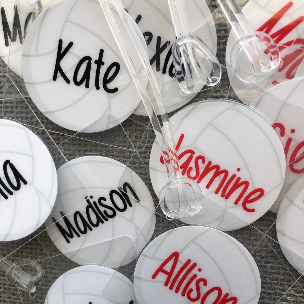 Volleyball Gift Volleyball Bag Tag Volleyball Party Favor | Etsy