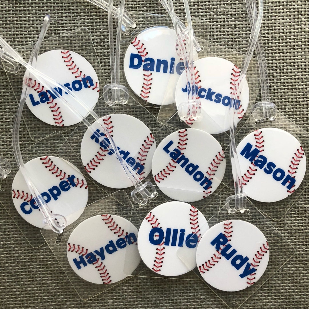 Baseball Team Gift, Baseball Bag Tags - Bulk Order of 8+ - Etsy