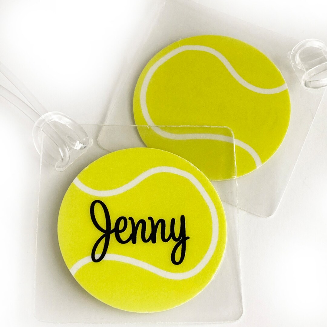 Tennis Bag Tag, Tennis Party Favor, Tennis Gift Tag, Tennis Gift ...