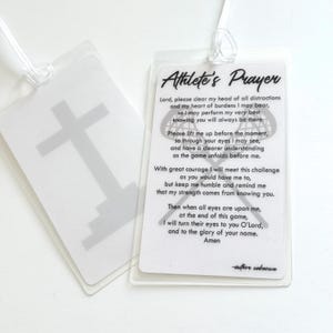 Football Gifts, Football Prayer Bag Tags, Athlete Prayer for Christian ...