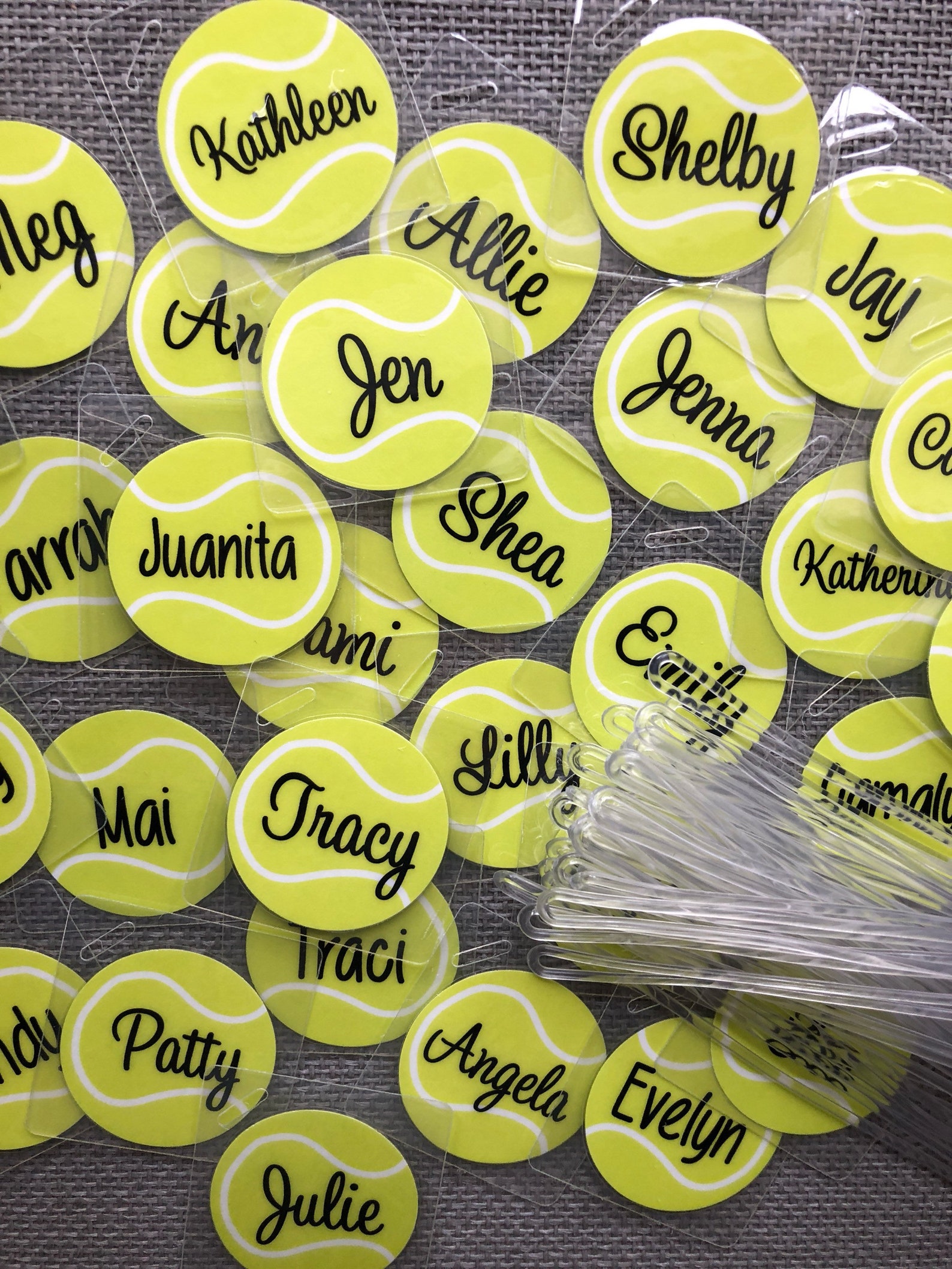 Tennis Ball Bag Tag - Etsy