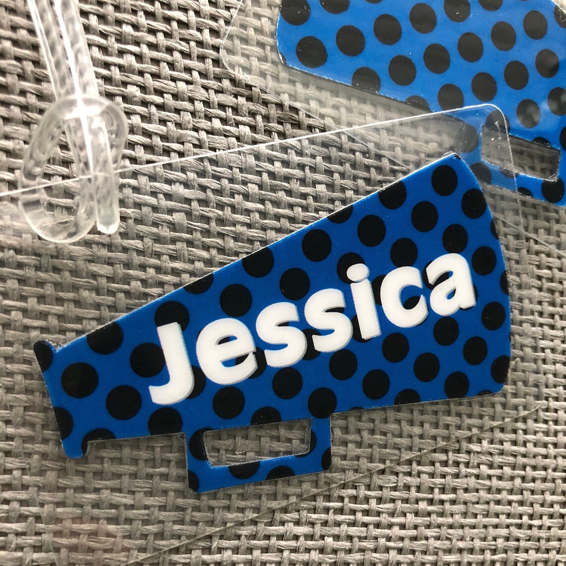 Megaphone Cheerleader Bag Tag Cheer Gift - Etsy