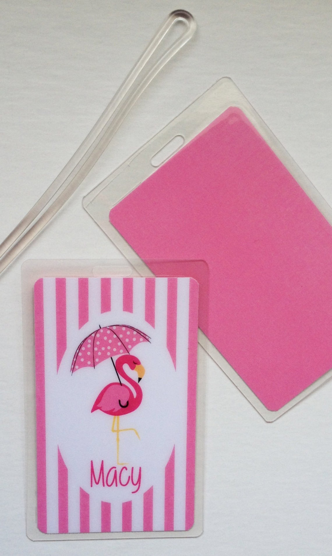 Flamingo Bag Tag Personalized Bag Tag Luggage Tag - Etsy