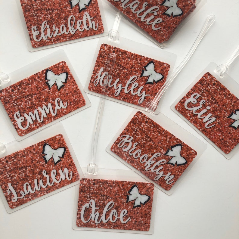 All Star Cheer Tags Competition Cheer Bag Tags Cheer Bow Bag - Etsy