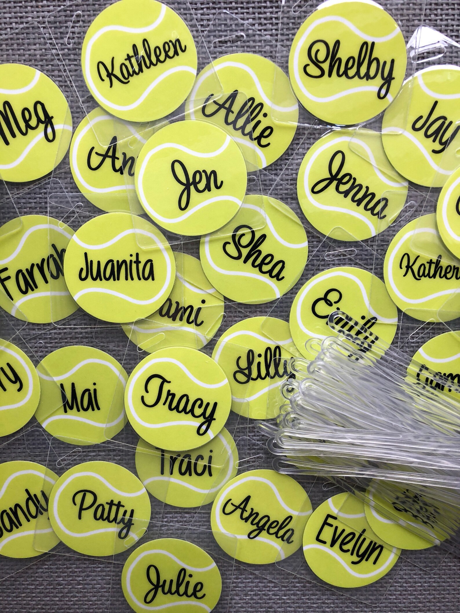 Tennis Bag Tag Tennis Party Favor Tennis Gift Tag Tennis - Etsy