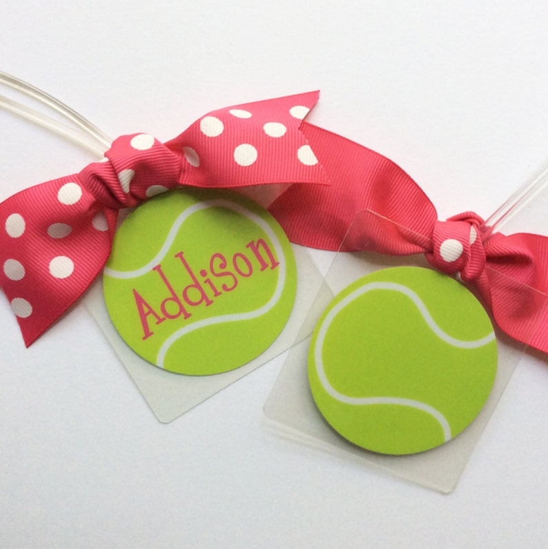 Monogrammed Tennis Bag Tag Tennis Gift Tennis Bag Tag | Etsy